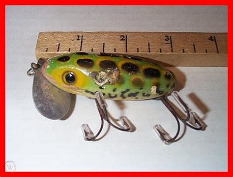 Arbogast Wooden Jitterbug Lure Early Lip And Hardware 87119642