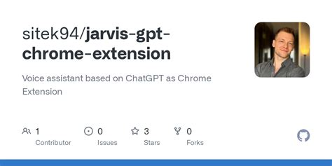 Github Sitek94 Jarvis Gpt Chrome Extension Voice Assistant Based On