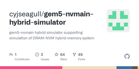 GitHub Cyjseagull Gem Nvmain Hybrid Simulator Gem Nvmain Hybrid Simulator Supporting