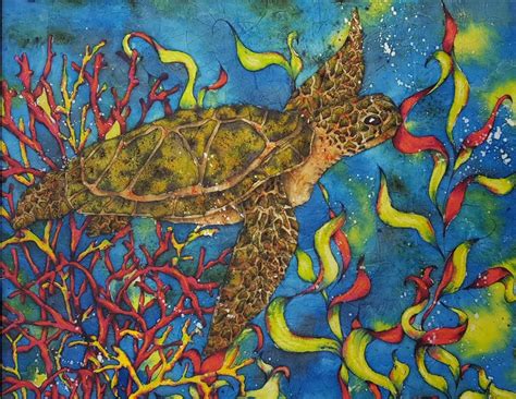 Batik Splendid Turtle Art With Cindy