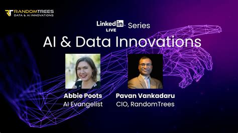 linkedin live series ai and data innovations randomtrees youtube