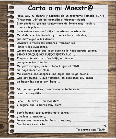 Traslasierra Abraza Al Tdah Carta Dedicada A Los Docentes