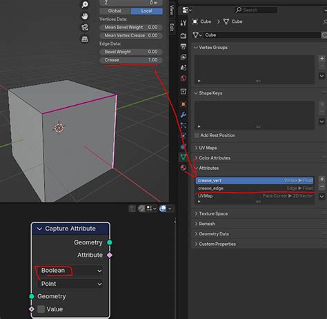 Crease Edges Using Geometry Nodes Modeling Blender Artists Community