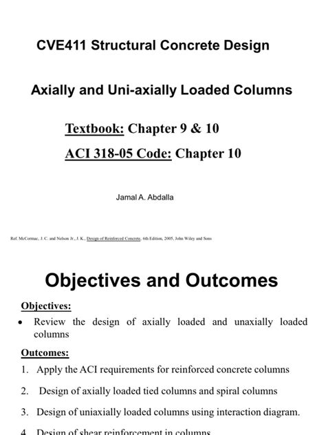 axially and uniaxially loaded columns pdf column composite material