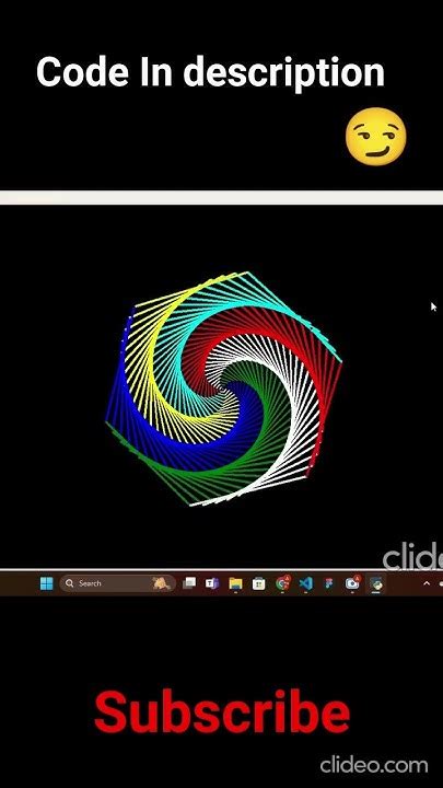 Drawing Spiral Hexagon In Python By Codeclashhub😏shots Trending Hexagon Youtube