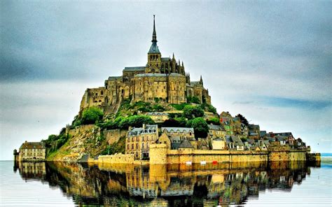 Mont Saint Michel Stunning Normandy Religious Architecture Hd Wallpaper