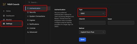 configure sso with oidc weights and biases documentation