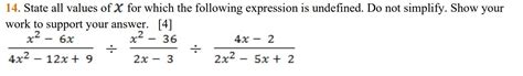 Solved State All Values Of X For Which The Following Chegg Com