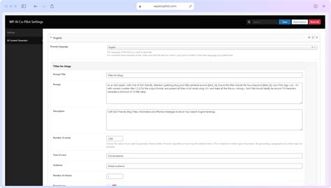 Wp Ai Copilot Ai Content Writer Plugin Chatgpt Wordpress Gpt 34
