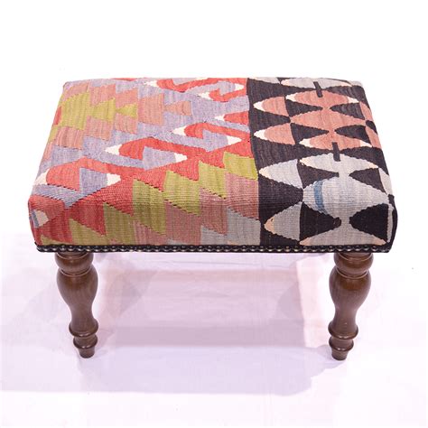 Turkish Kilim Footstool 51x36xh35cm 51x36xh35cm Buy Online Or In Store