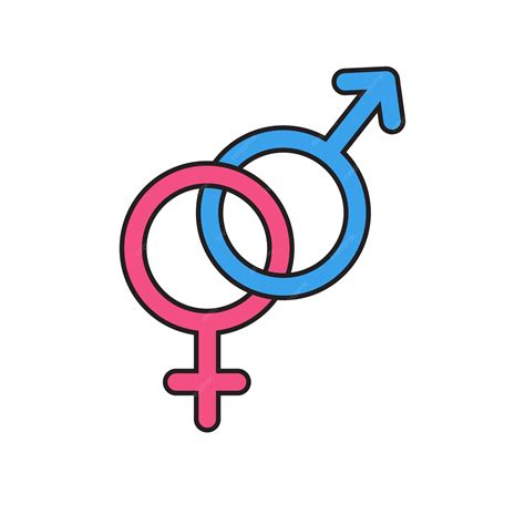 Icônes De Symbole De Sexe Illustration Vectorielle Vecteur Premium
