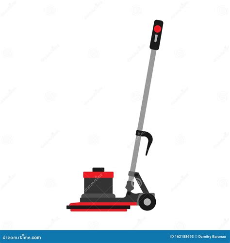 Floor Buffer Service Machine Cleaner Equipment Vector Business Washing Janitorial Home Stock
