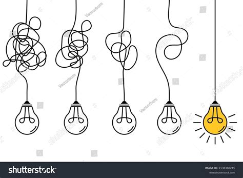 Complex Problem Solving Process Gradual Simplify Stock Vector Royalty Free