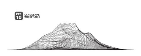 추상 와이어프레임 배경입니다 3d 그리드 기술 일러스트 풍경 0명에 대한 스톡 벡터 아트 및 기타 이미지 0명 Bioprinting 각도 Istock