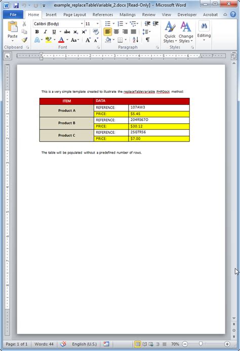 Replacetablevariable Replaces A Group Of Variables Within A Set Of Table Rows Phpdocx