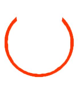 Html Css Circle Div Border Warps Around Ths Of Circle S Circumference Stack Overflow