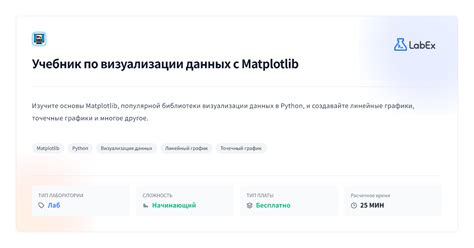 Matplotlib для Python Учебник по визуализации данных Labex