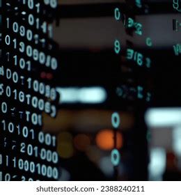 Bokeh Photo Data Binary Code Floating AI Generated Image Shutterstock