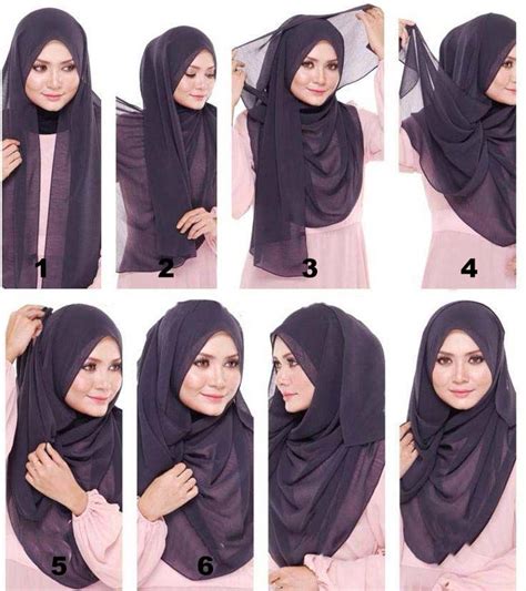 Hijab Tutorial in The Casual Style | Hijab style tutorial, How to wear hijab, Hijab fashion
