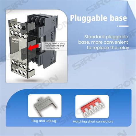 New Design Siron Y420 4 Pluggable Signal High Reliability Industry Minimum Size 4 Position Relay