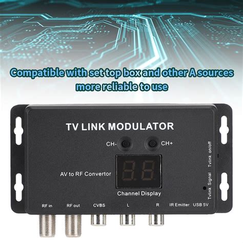 Uhf Modulator Tv Link Modulator Universal Composite A V To Rf Coax