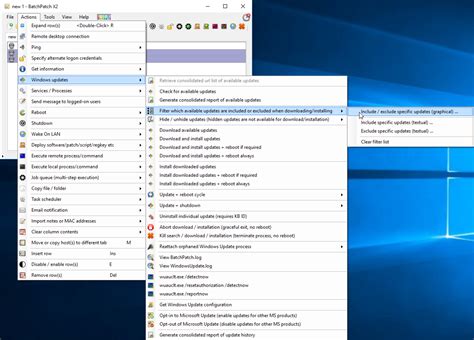 Filter Which Available Updates Are Included Or Excluded When