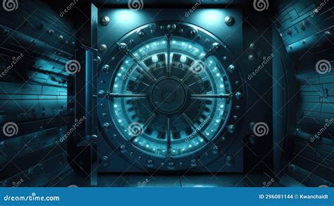 A Vault With Data Symbols Inside Emphasizing The Importance Of Securely Storing And Encrypting