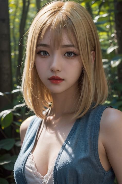 Korean Babe Blonde Hair