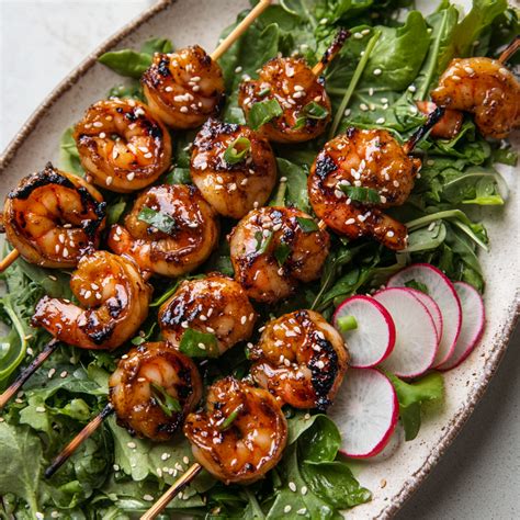 Korean Grilled Shrimp Skewers The Recipe Mingle