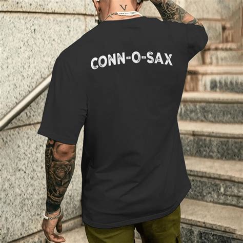 Conn O Sax Mens T Shirt Back Print Seseable