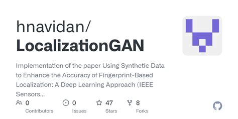 Github Hnavidan Localizationgan Implementation Of The Paper Using Synthetic Data To Enhance