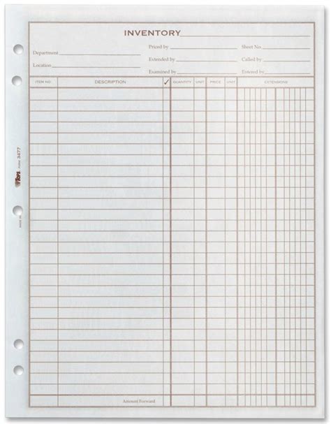 Physical Inventory Count Sheet Template Example Templateral