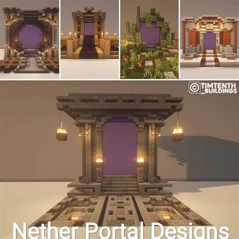 Minecraft Architectss Instagram Profile Post 5 Incredibly Cool And Varied Nether Portal