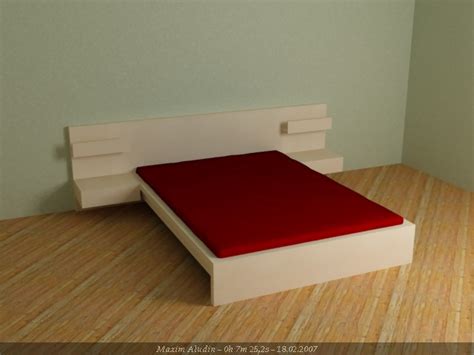 3D модель Кровать мальм икеа