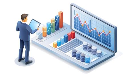 A Computer Screen With A Graph Showing The Graph Graph Premium Ai Generated Image