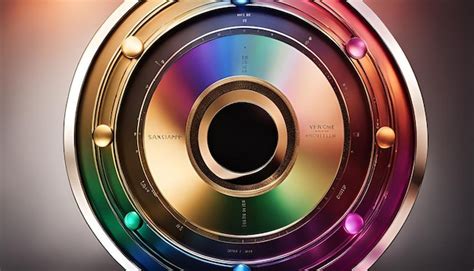 Metallic Color Wheel Premium Ai Generated Image