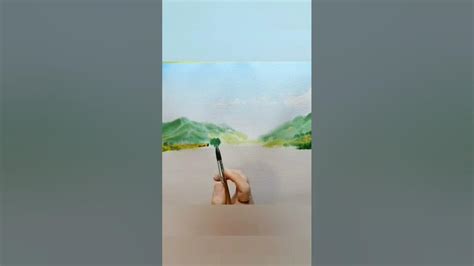 가을 시골 풍경 수채화 그리기노스케치 Youtube