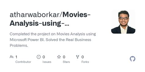 Movies Analysis Using Microsoft Power Bireadmemd At Main · Atharwaborkarmovies Analysis Using