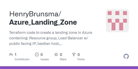 github henrybrunsma azure landing zone terraform code to create a