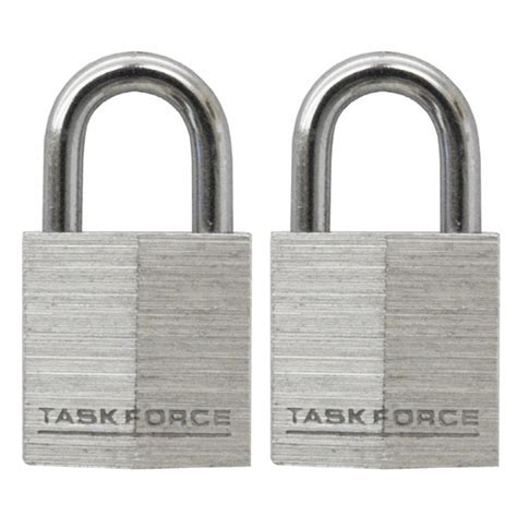 Task Force Outdoor Keyed Padlock 3 4 In Wide X 1 In Shackle Keyed Alike 2 Pack 1820thclws At