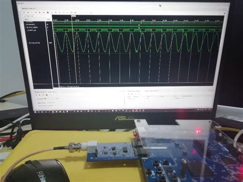 high speed adc9226 acquisition experiment xilinx risc v board fii