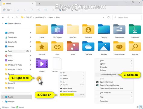 Add Or Remove Customize This Folder On Context Menu And Properties In
