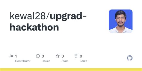 Github Kewal28upgrad Hackathon