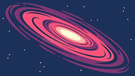 Galaxy With Stars And Nebula Cosmic Space Vector Design Generative Ai Stock Vector