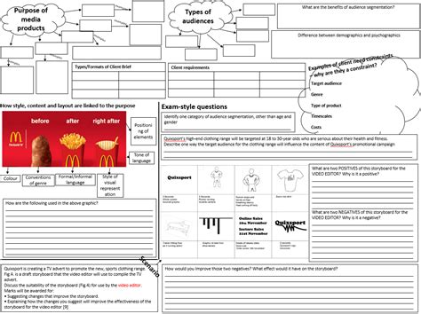 camnat creative imedia blank knowledge organiser with exam questions