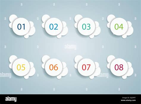 Numbered Bullet Point Bubble Infographics 1 Stock Vector Image And Art
