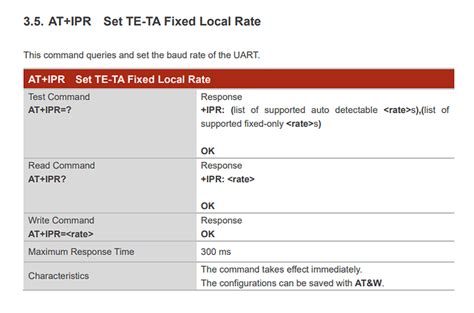 Noob Where Can I Find The Serial Speed At Commands For Eg25 G Lte