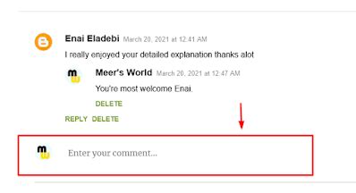 How To Show Hide Comments Box Enable Disable Comments In Blogger Meer S World