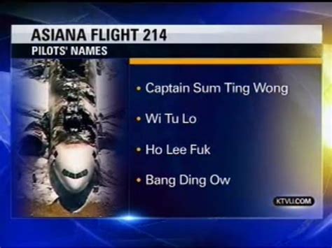 Fake Asiana Pilot Names Know Your Meme