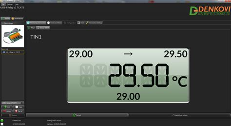 USB Relay Controller Thermoregulator With Sensor TCN A